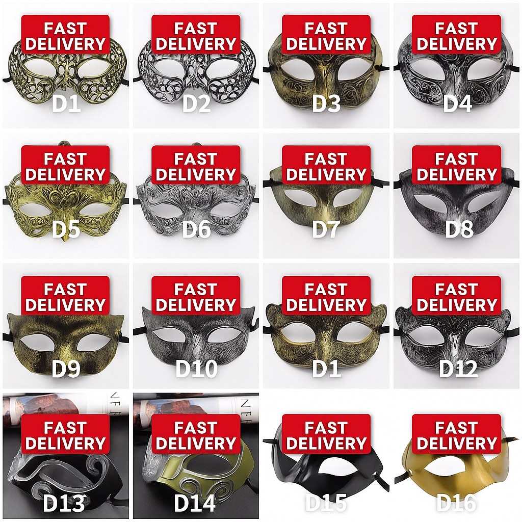 4 for $10 masquerade mask for men party mask Venetian mask, Hobbies ...