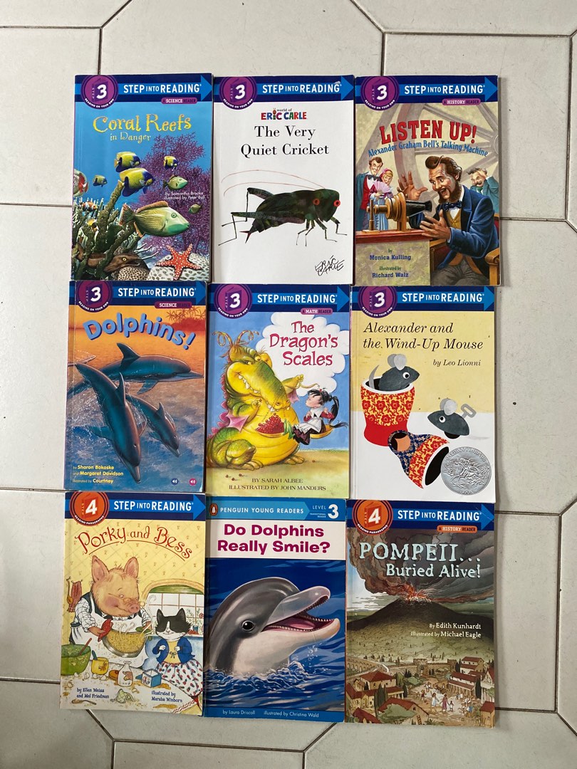9 X (bundle of 9) Step Into Reading Books - Level 3 & 4 as shown BA ...