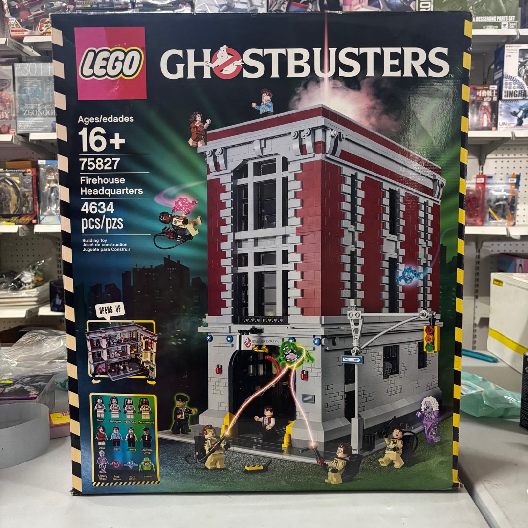 (葵興樂聲9樓門市現貨）（殘盒）Lego 75827 Ghost busters Firehouse Headquarters 捉鬼敢死隊 ...