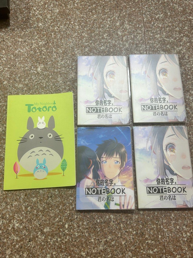 Anime Notebooks - Totoro & Your Name, Hobbies & Toys, Stationery ...