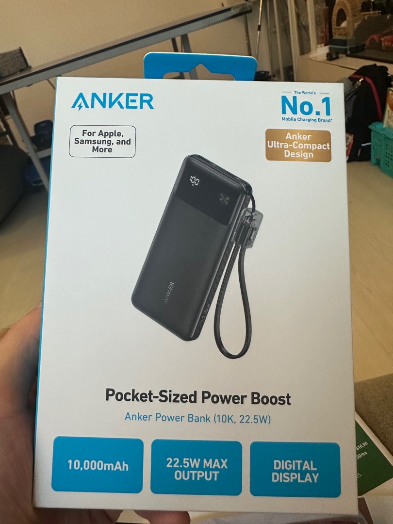 Anker Pocket-Sized Power Boost 10K Power Bank, Mobile Phones & Gadgets ...