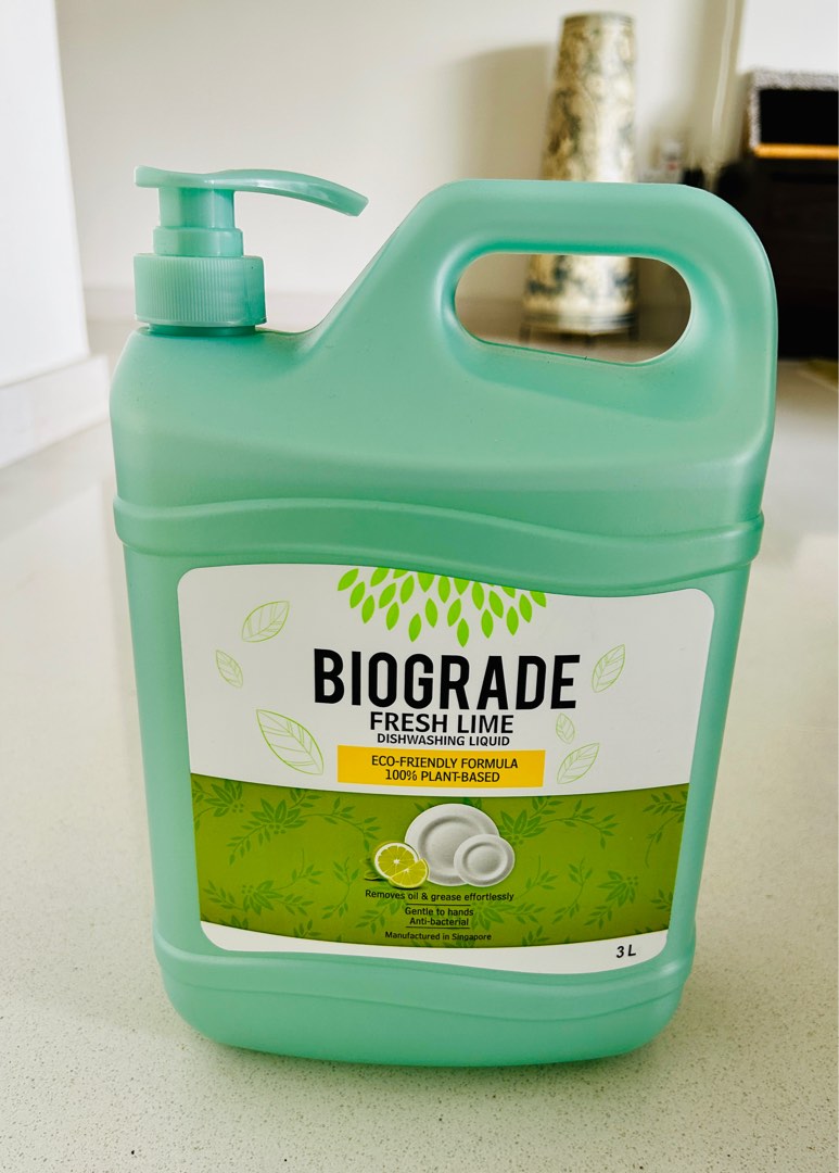 Biograde Fresh Lime Dishwashing Liquid - 3L, TV & Home Appliances ...