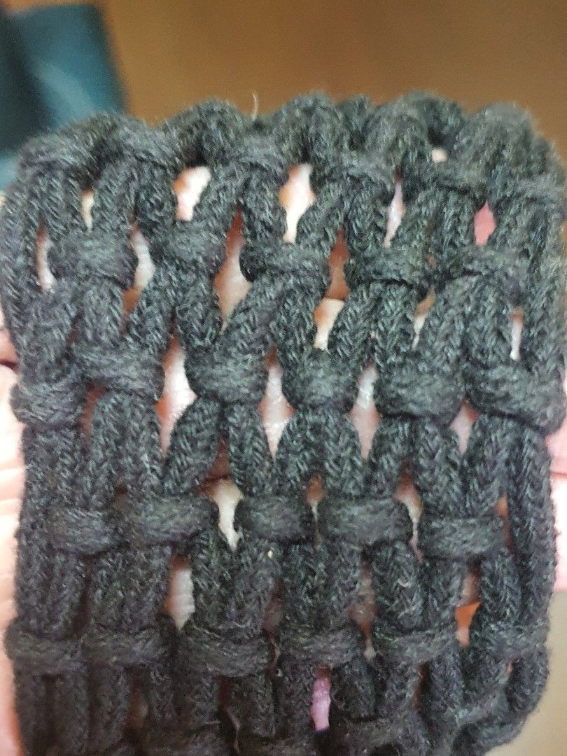 Black Crochet Handbag, Hobbies & Toys, Stationery & Craft, Handmade ...