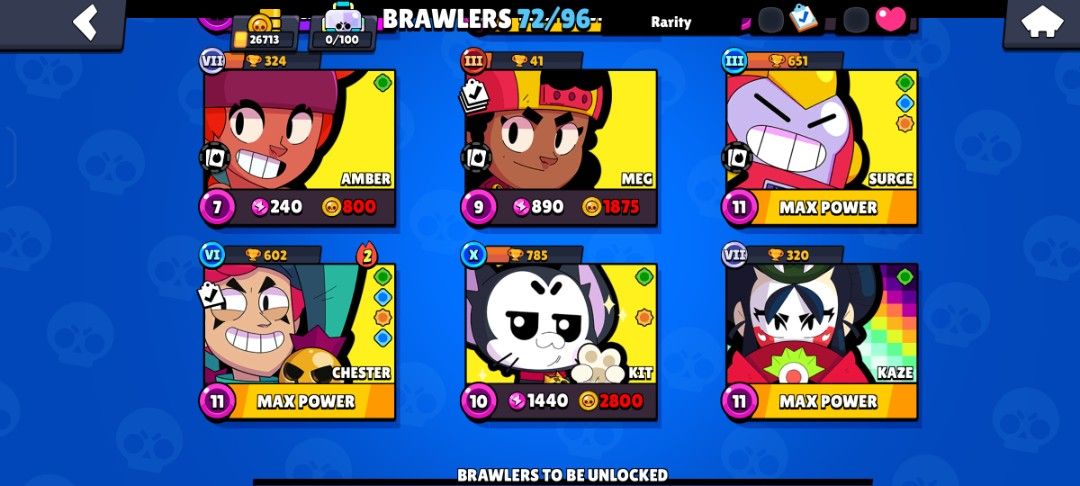 Brawl Stars Account - High Level, Multiple Brawlers, Video Gaming ...
