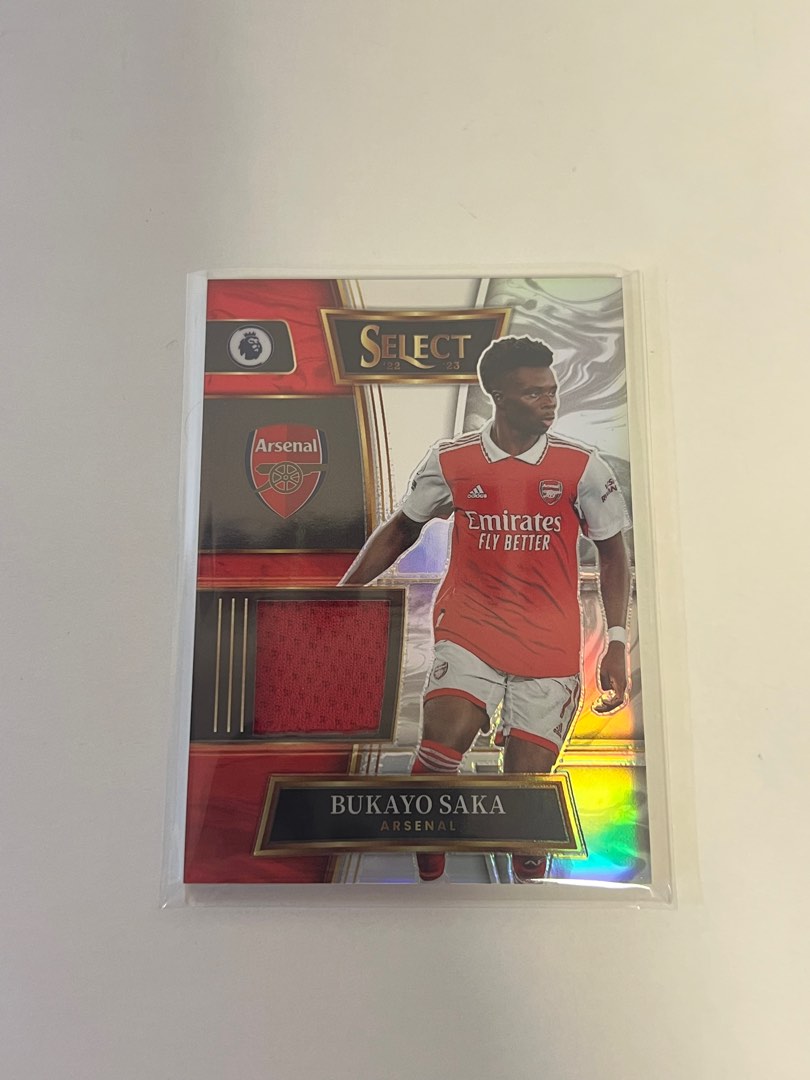 Bukayo Saka 2022-23 Panini Select Silver Prizm Swatch Patch, Hobbies ...
