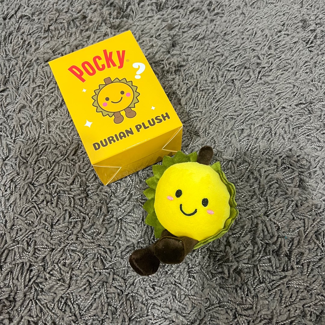 Pocky Durian Keychain Plushie , Hobbies & Toys, Collectibles ...