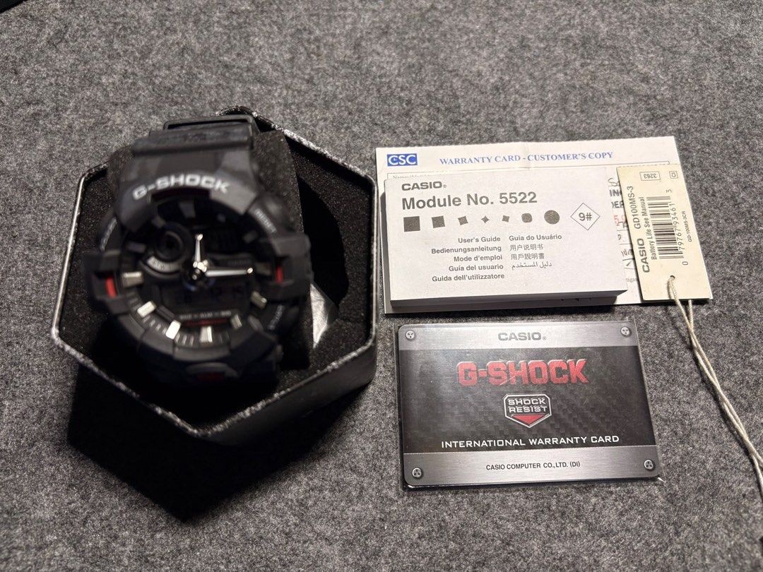 Casio G-shock GA-700-1A Digital Analog Rubber Strap Watch For Men, Men ...