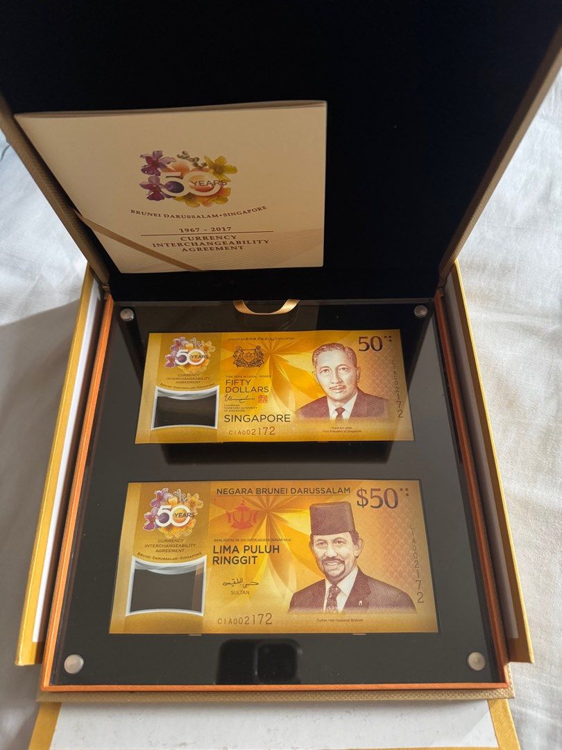 CIA Singapore and Brunei $50 identical set with box, Hobbies & Toys ...