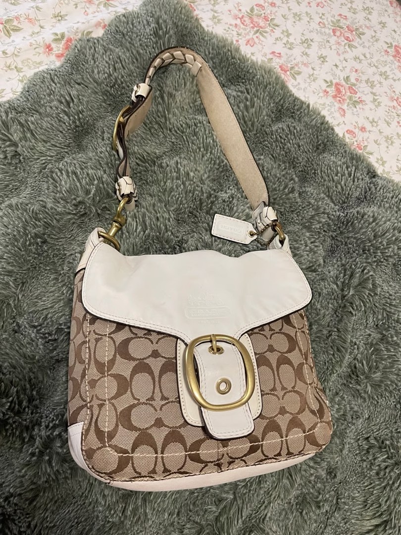 Coach vintage bleeker signature leather canvas, Women's Fashion, Bags ...