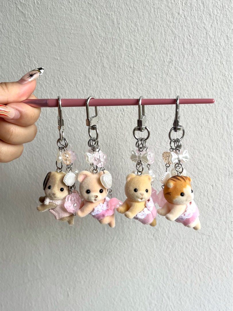 crawling sylvanian keychains, Hobbies & Toys, Stationery & Craft ...