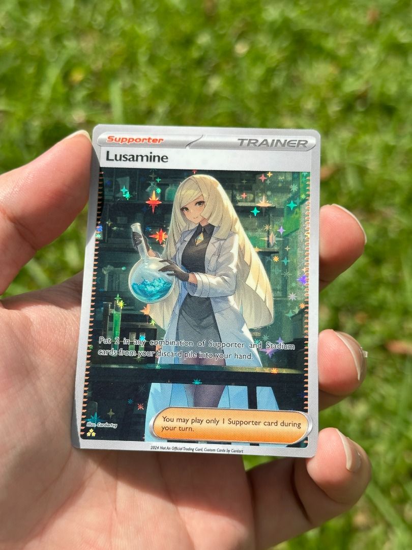 Custom Lusamine Trainer Proxy Pokémon TCG card Trainer Series Cardart ...