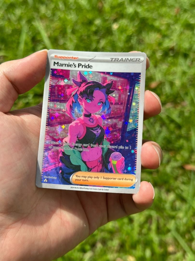Custom Marnie Trainer Proxy Pokémon TCG card Trainer Series Cardart ...