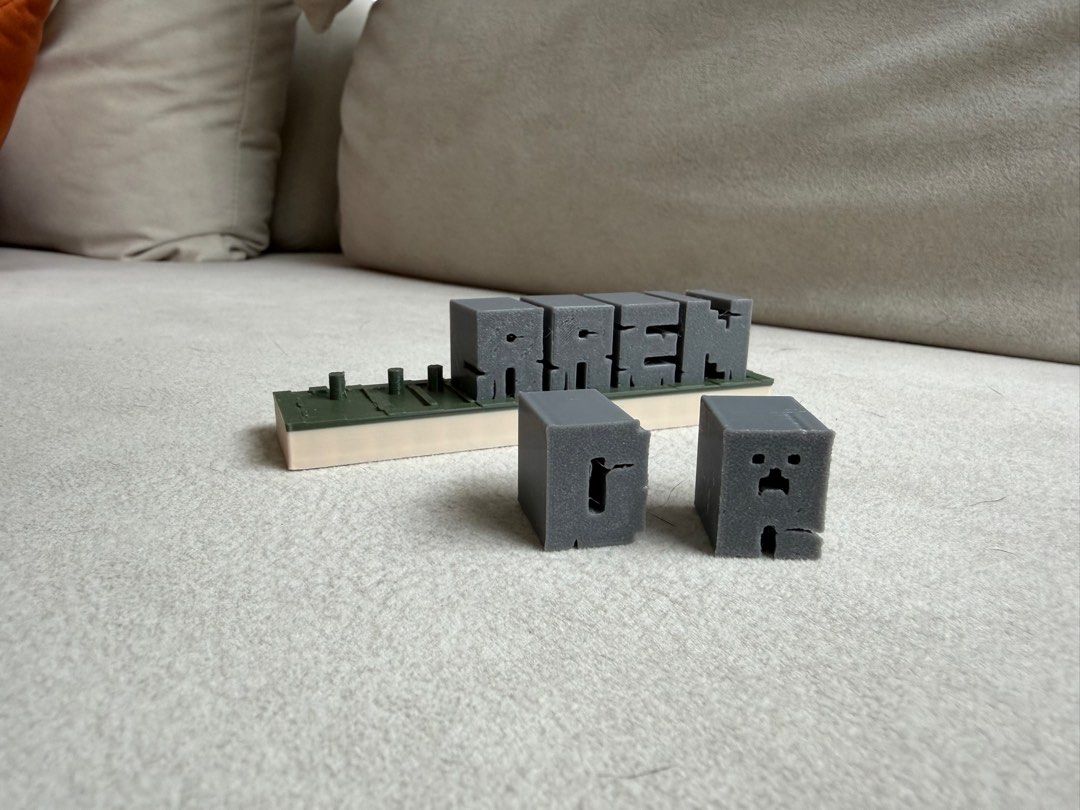 Custom Minecraft-Style PLA Name Plate 🎮, Hobbies & Toys, Art & Prints ...