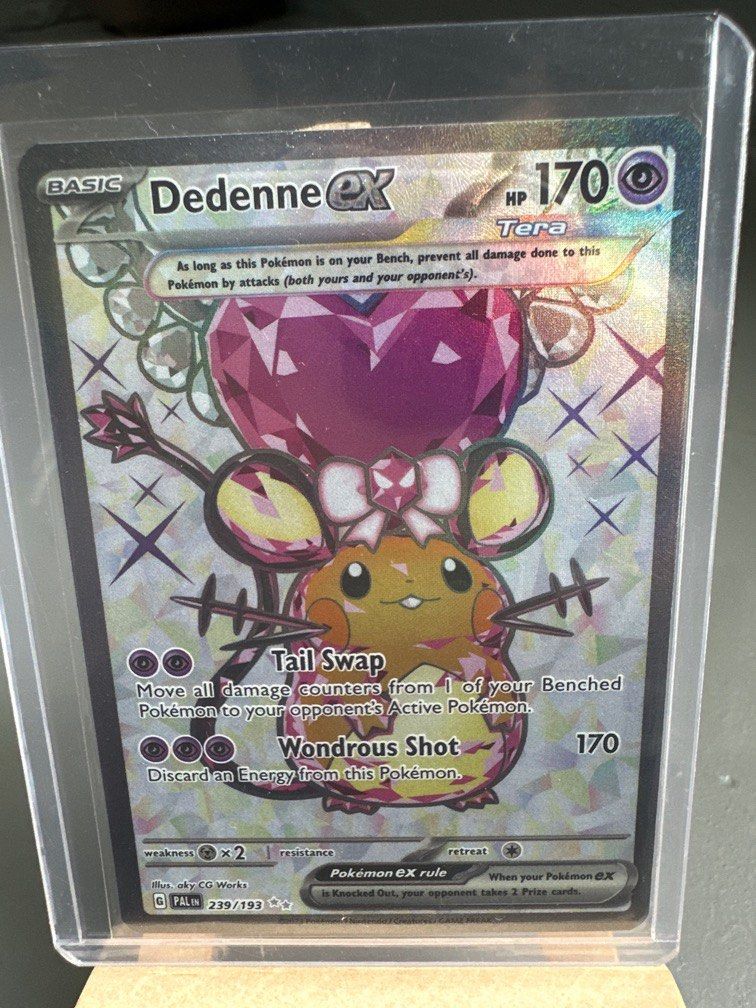 Dedenne ex 239/193 full art secret rare paldea evolved pokemon, Hobbies ...