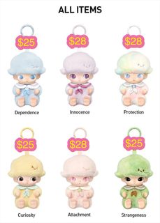 DIMOO Journal of New Life Series-Vinyl Plush Pendant Blind Box [SEALED ...