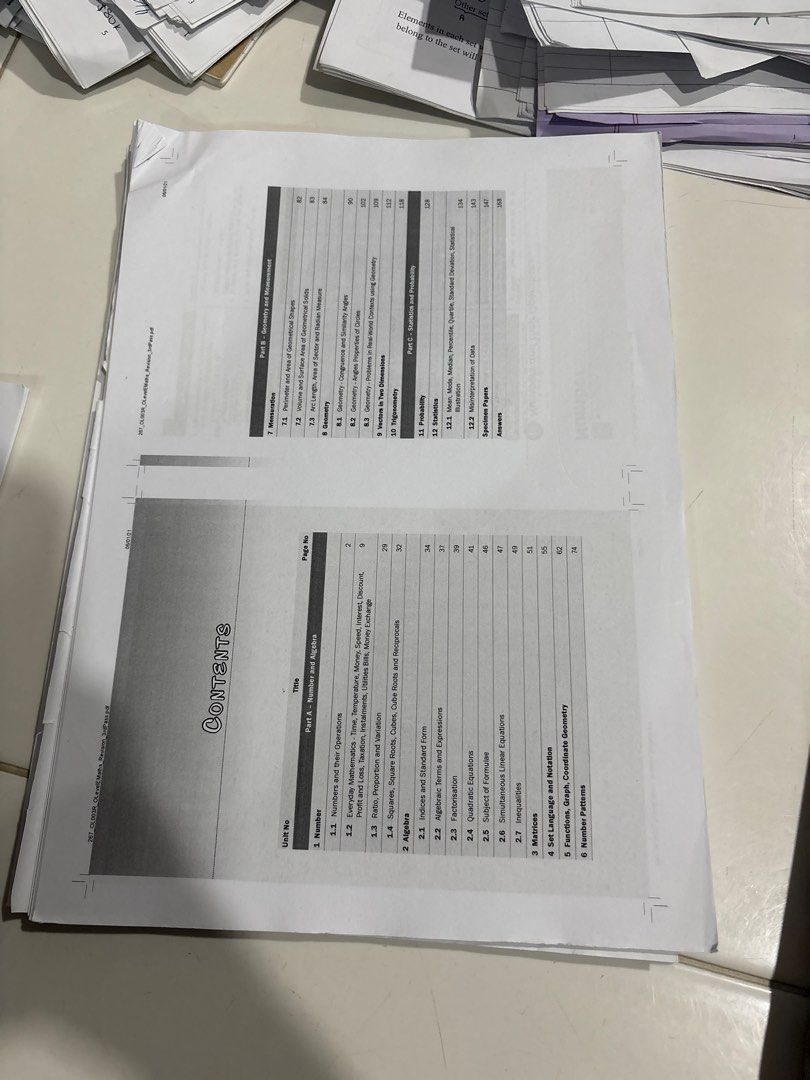 E math O level FULL Topical Worksheets, Practice Papers and Notes ...