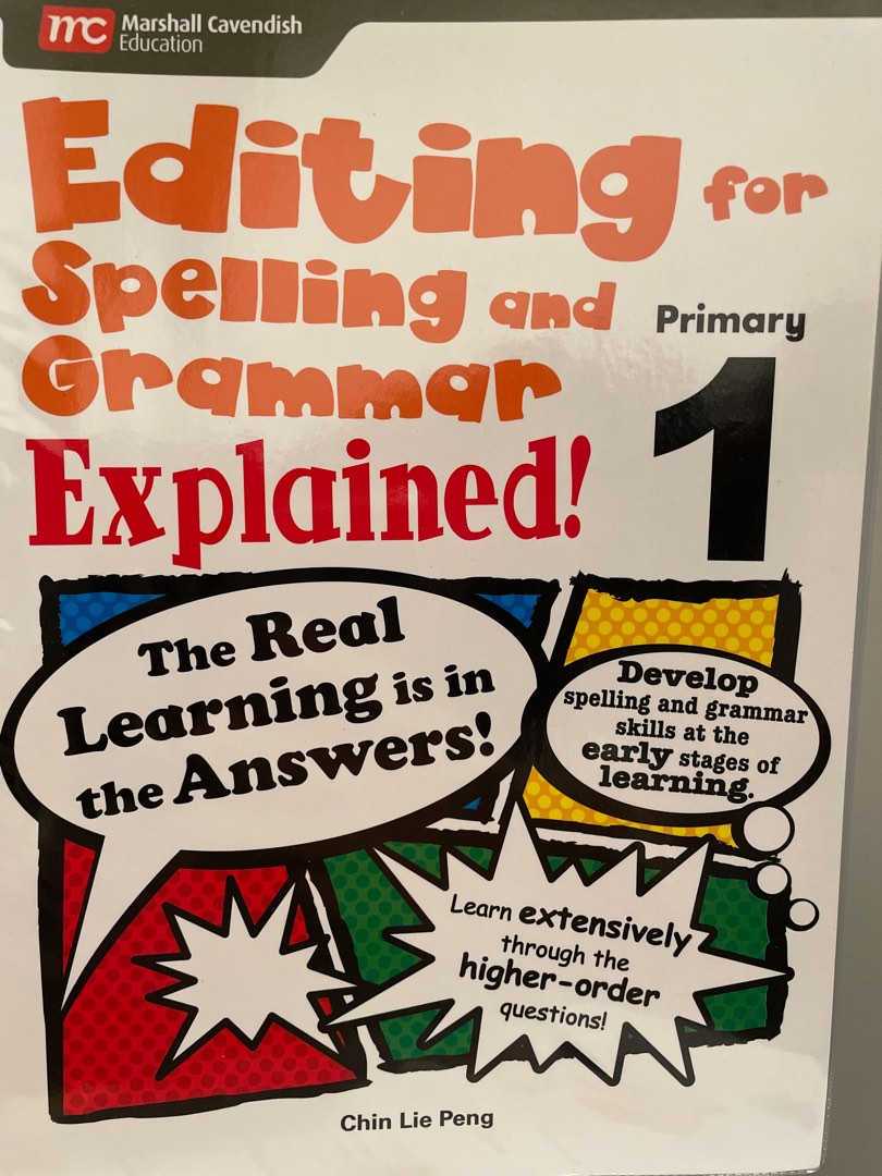 Editing for Spelling and Grammar Explained! Primary 1, Hobbies & Toys ...