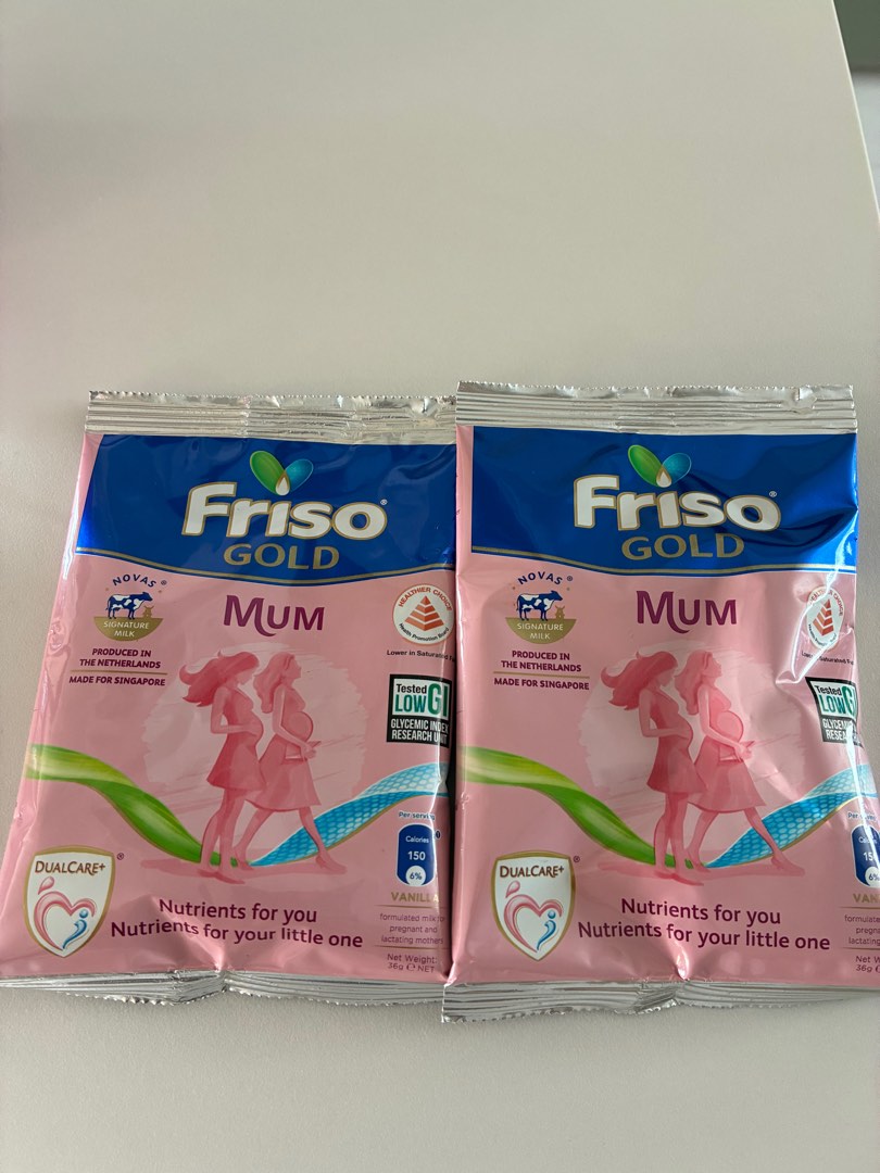 Friso Gold Mum Milk Powder (Vanilla) sample packs, Babies & Kids ...