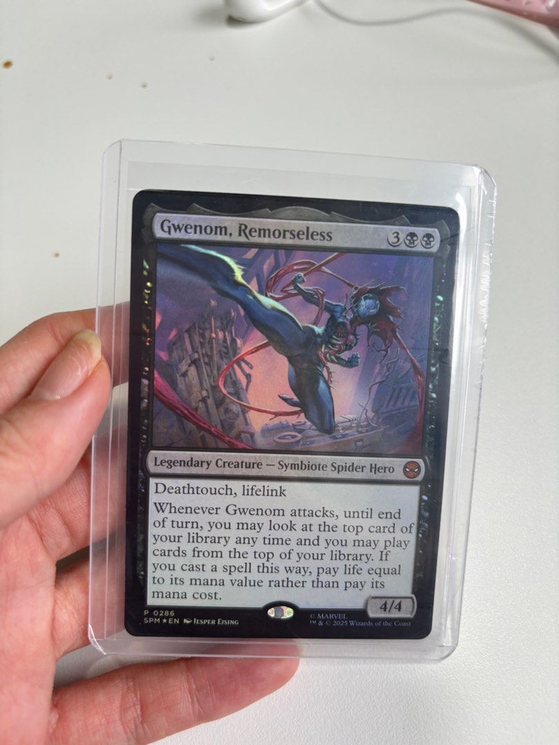 Gwenom, Remorseless - Marvel MTG magic Card, Hobbies & Toys, Toys ...