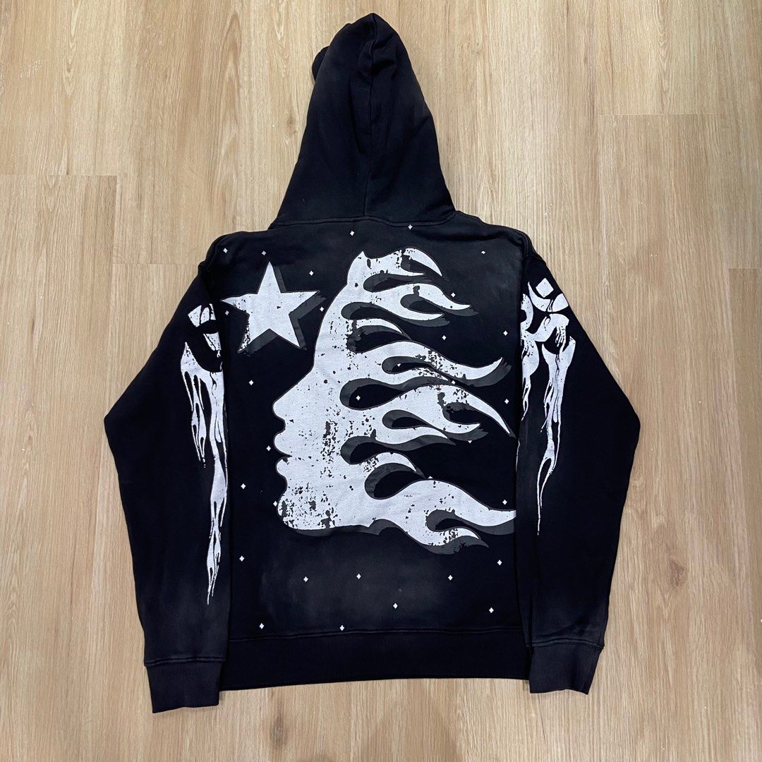 Hell star hoodie black, Men's Fashion, Tops & Sets, Hoodies on Carousell