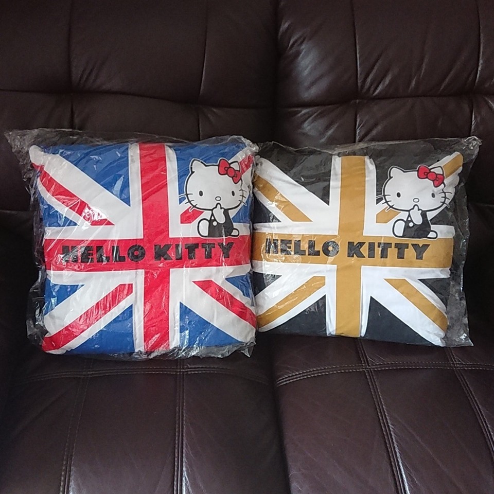 Hello Kitty Great Britain Union Jack Flag Cushions by Sanrio (England ...