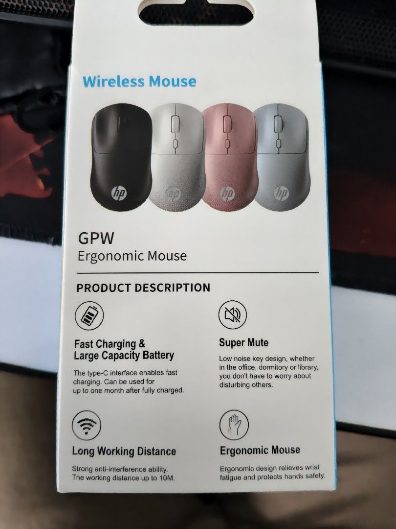 HP H270 GPW Ergonomic Wireless Mouse original, Computers & Tech, Parts ...