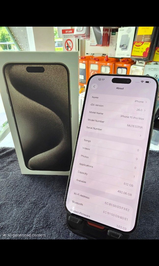 iPhone 15 Pro Max Natural Titanium 512GB, Mobile Phones & Gadgets ...
