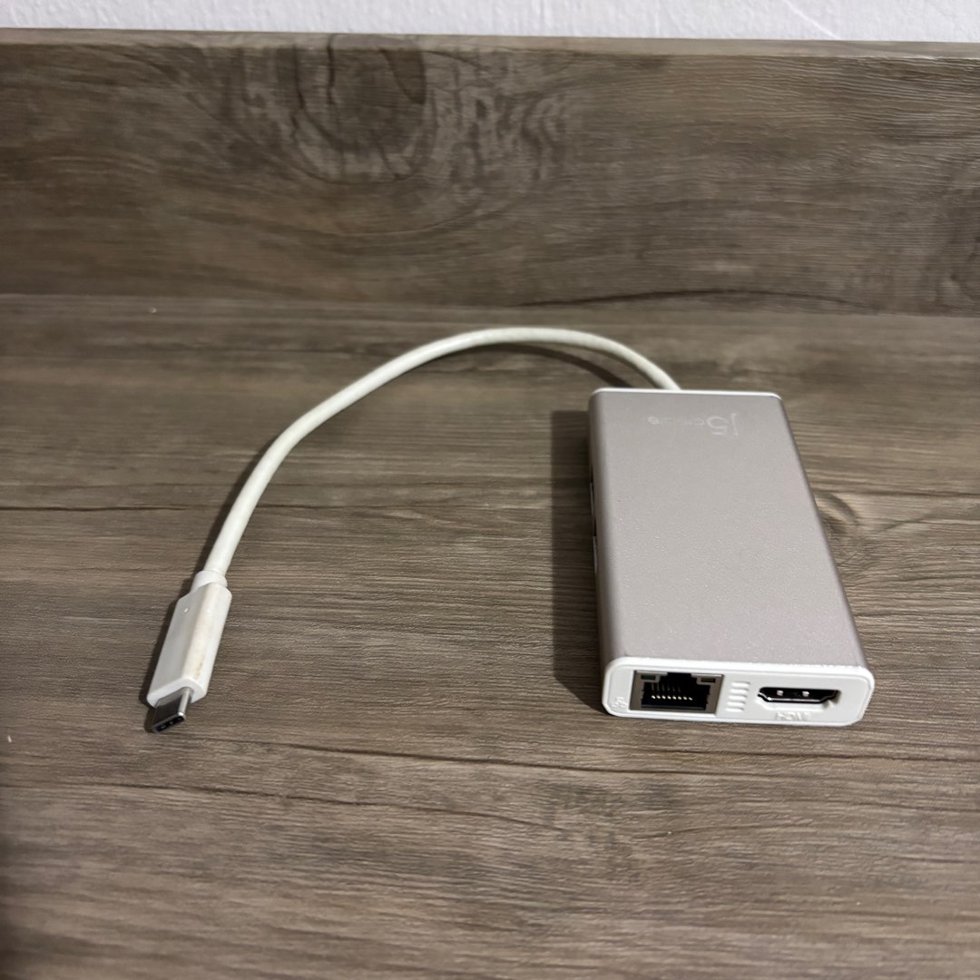 J5create USB-C Multi-Port Adapter (2 x USB 3.0, 1 x Ethernet, 1 x USB-C ...