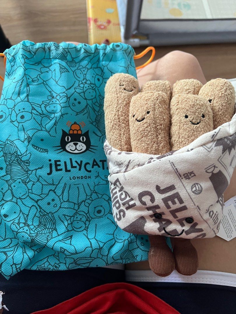 Jellycat Fish and Chips Plush Toy, Hobbies & Toys, Toys & Games on ...