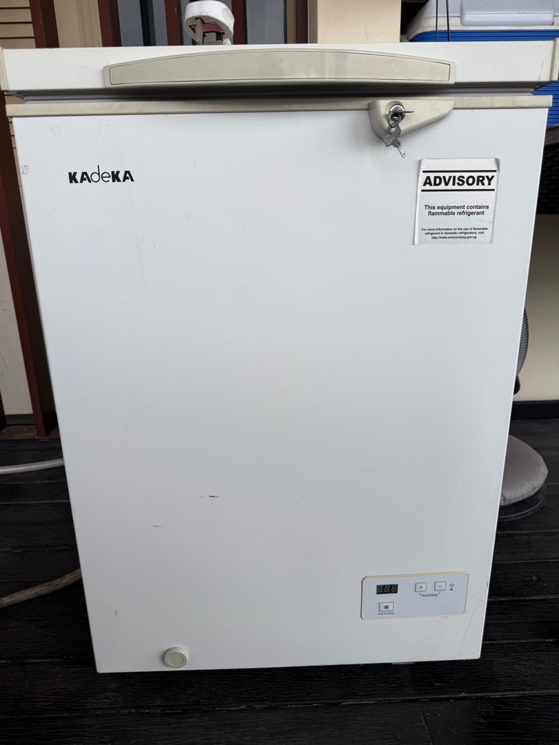 Kadeka Chest Freezer KCF-100X, TV & Home Appliances, Kitchen Appliances ...