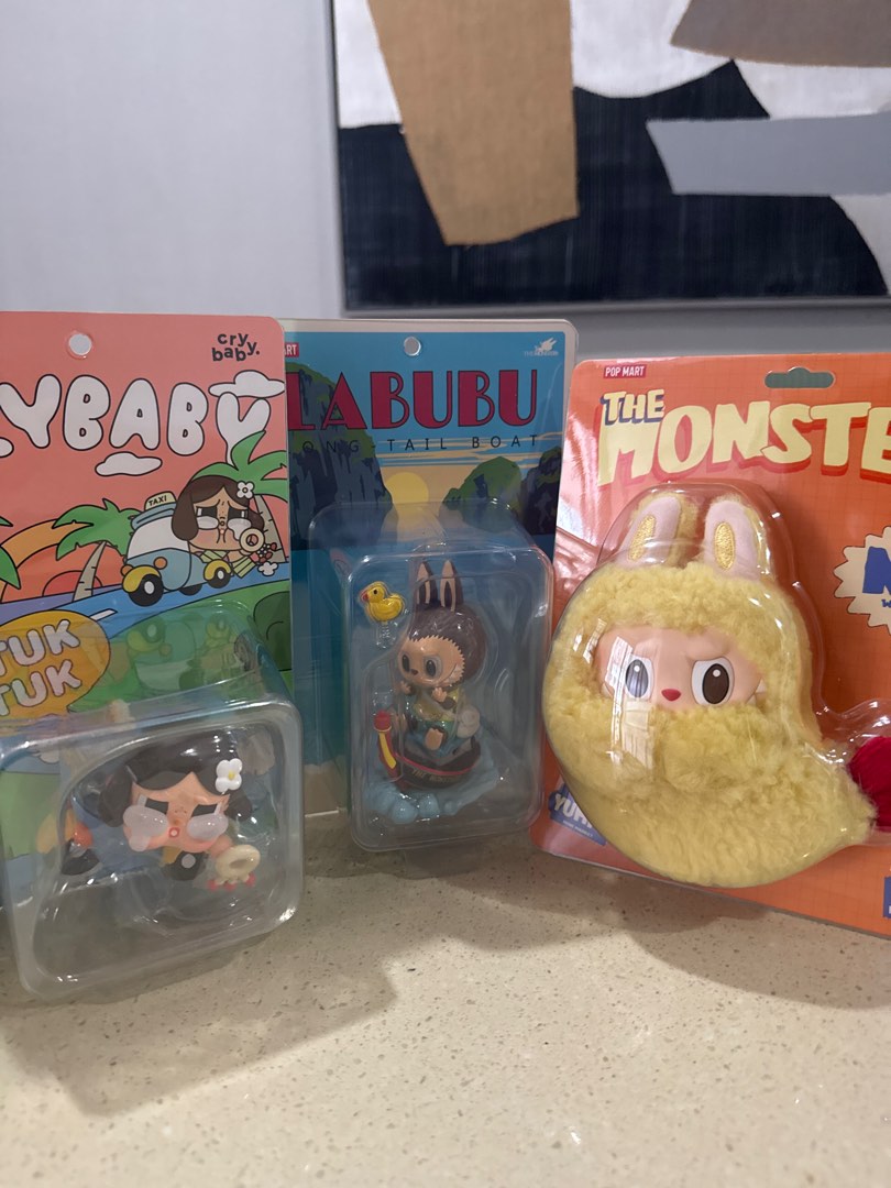 Labubu Long tail / Crybaby Tuk Tuk / Wacky Mart earphone case/ Popbean ...
