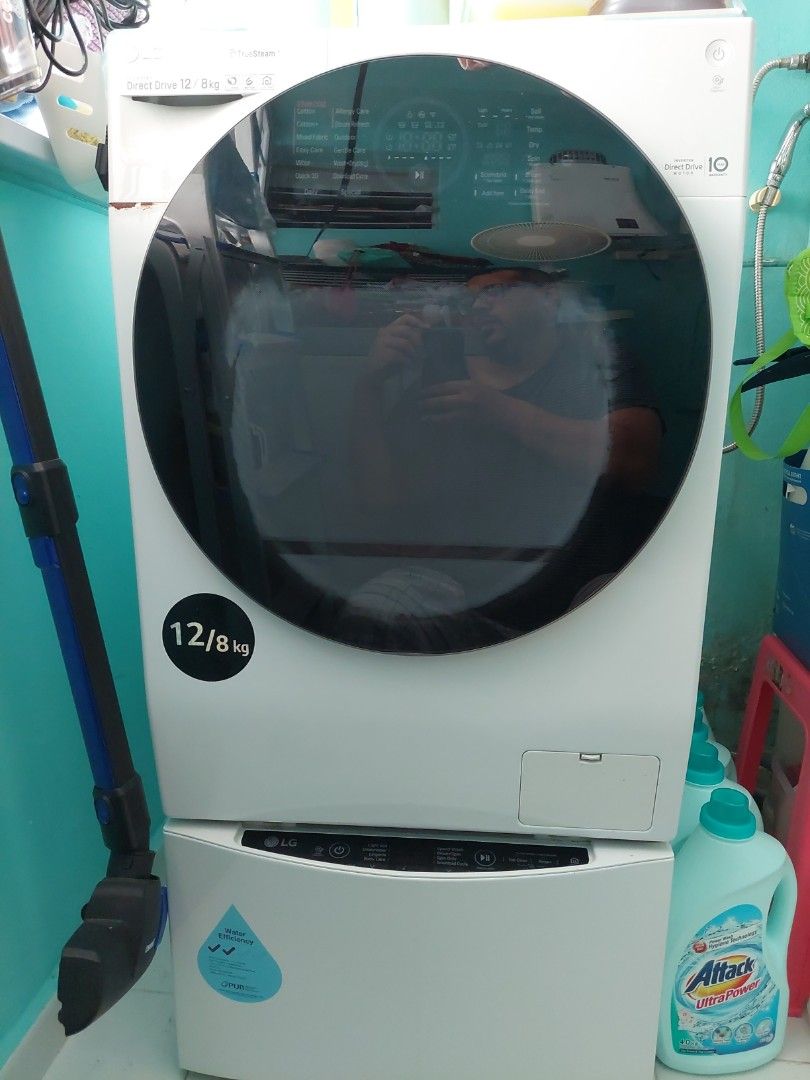 LG 12/8kg Washer Dryer Combo, TV & Home Appliances, Washing Machines ...
