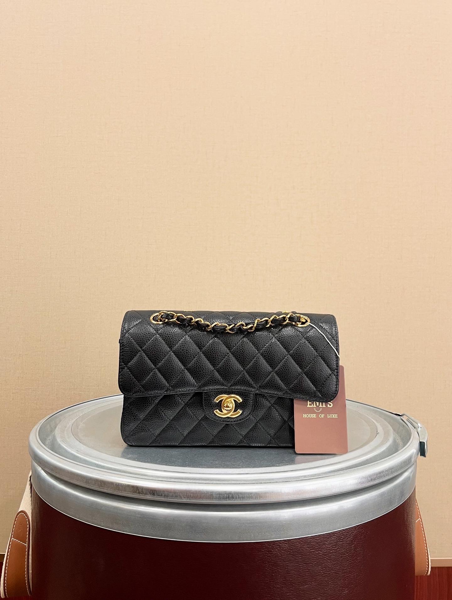 Local Receipt Chanel Classic Flap Small 23cm Black Caviar GHW ...