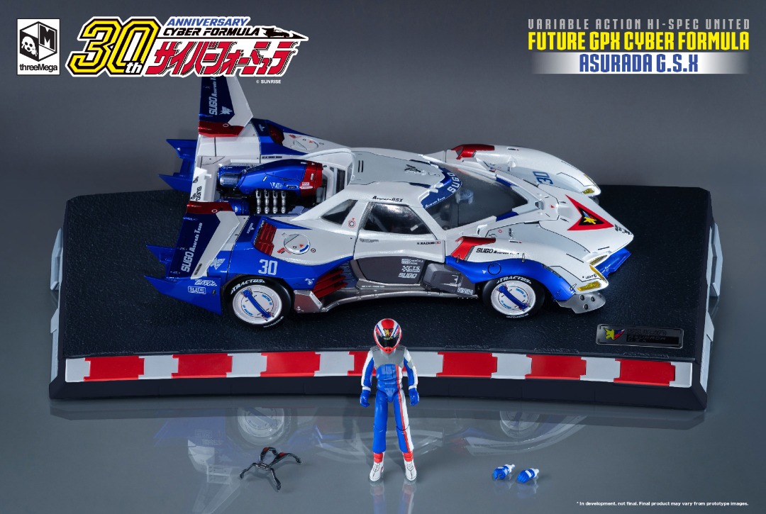 MegaHouse x threezero《閃電霹靂車》VA Hi-SPEC UNITED 阿斯拉 G.S.X MegaHouse Cyber ...