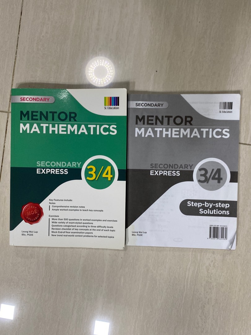 Mentor Mathematics Secondary Express 3/4 Workbook (with answer sheet), Hobbies & Toys, Books ...