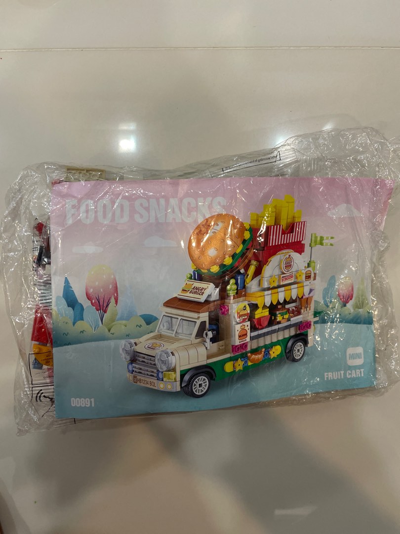 Mini Food Snacks Fruit Cart Building Block Set, Hobbies & Toys, Toys ...
