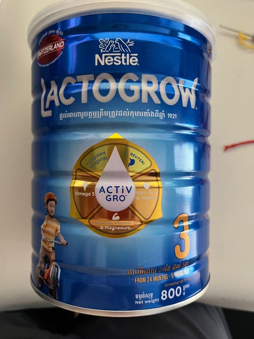Nestlé LACTOGROW 3 – 800g | Growing Up Milk for 2–5 Years | ACTiV GRO ...