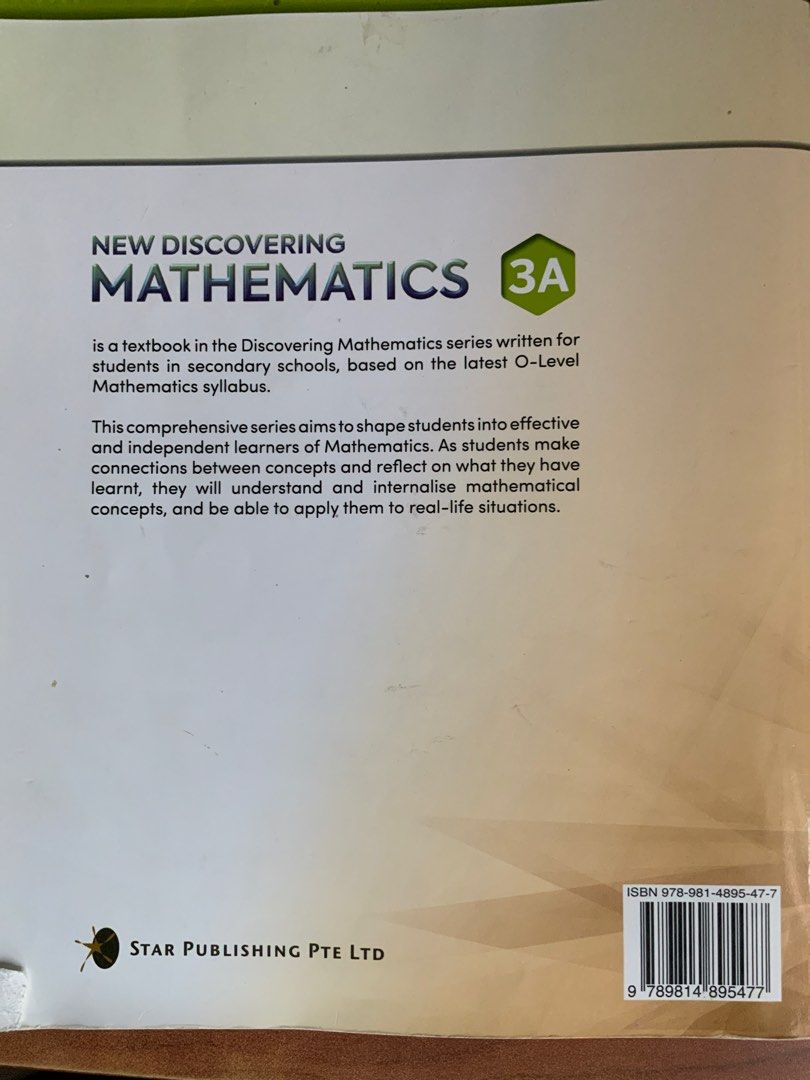 New Discovering Mathematics 3A Textbook, Hobbies & Toys, Books ...