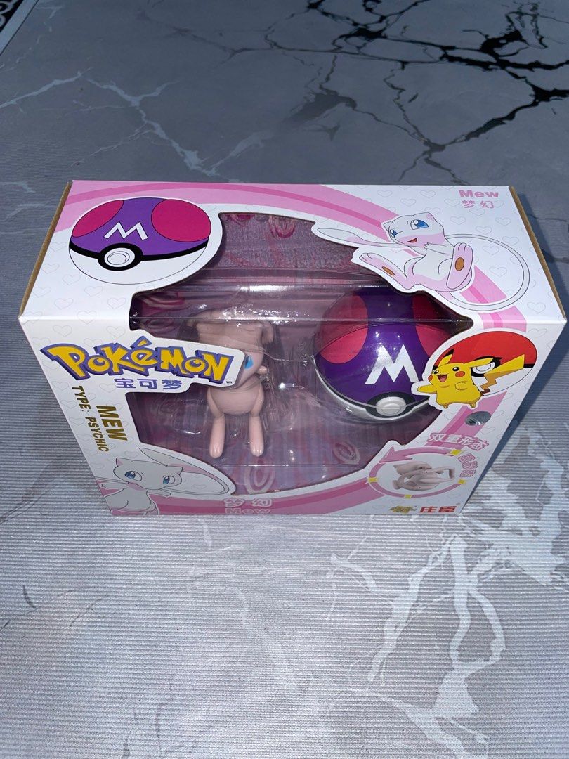 Original license pokemon mew with pokeball (boleh lipat mew masuk dalam ...