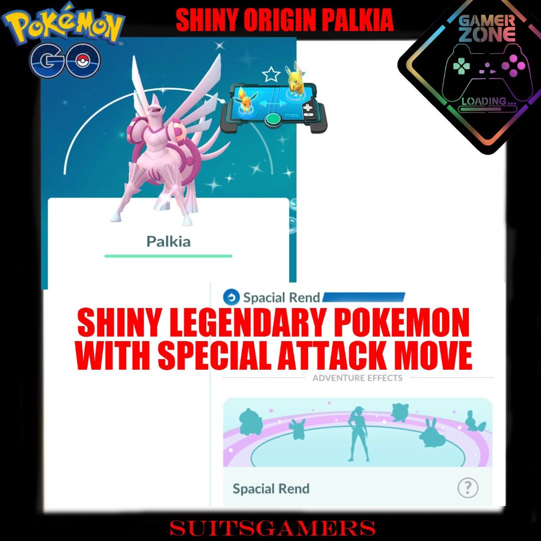 Pokemon GO - Shiny Origin Palkia with Spacial Rend [SHINY LEGENDARY ...
