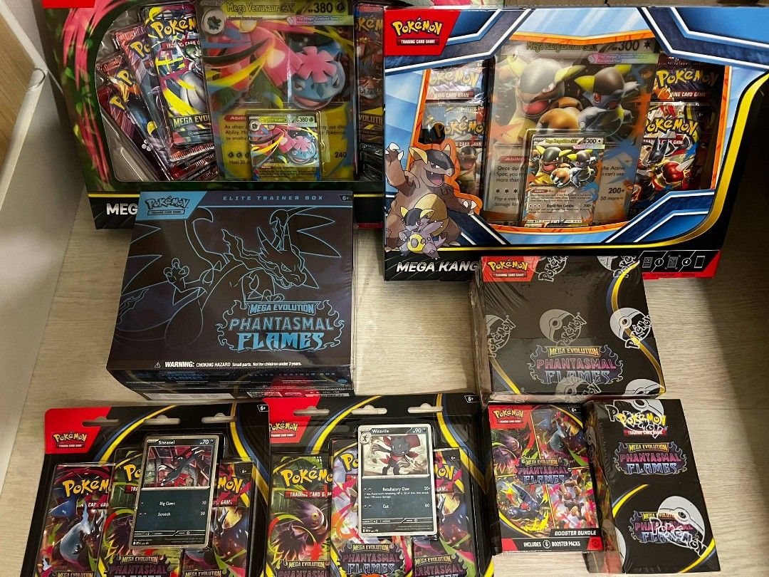 Pokemon TCG Mega Evolution Booster Packs & Elite Trainer Box, Hobbies ...