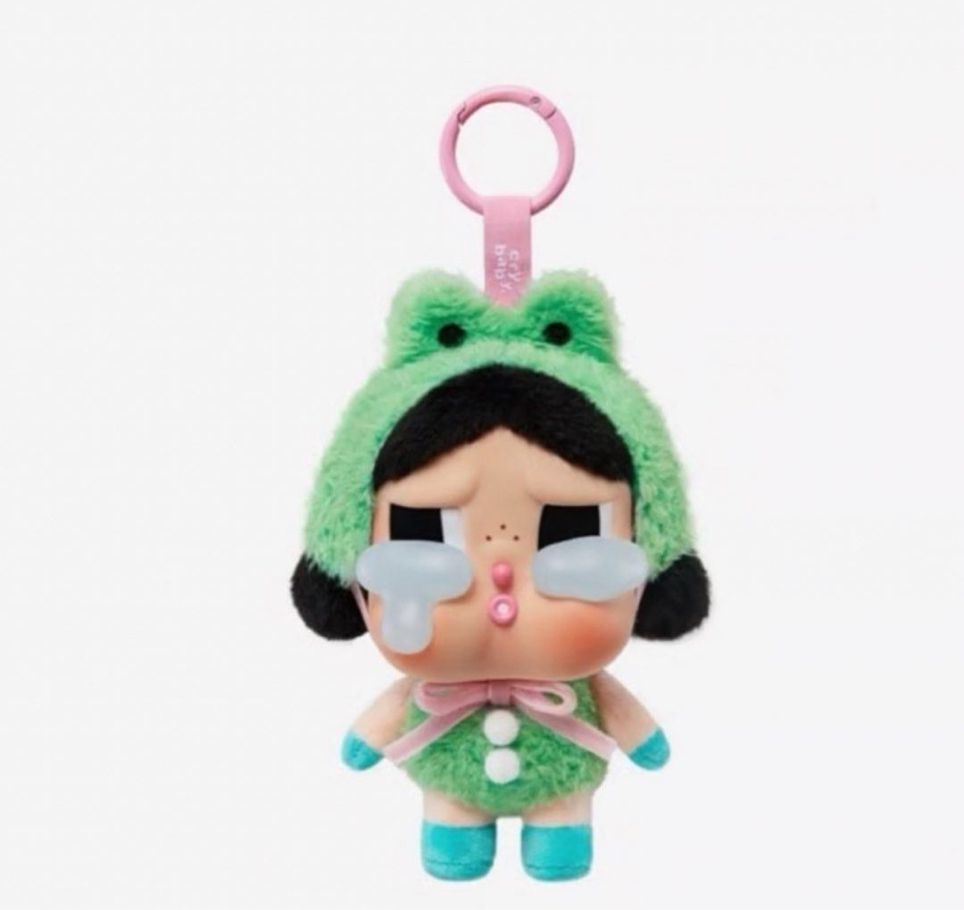 BNIF Popmart Crybaby Plush Keychain X What a frog, Hobbies & Toys, Toys ...