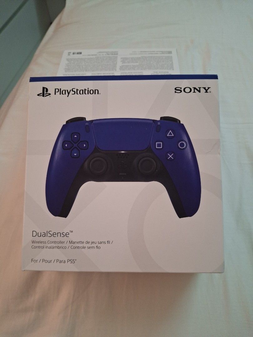 PS5 Controller Cobalt Blue, Brand New Seal, Video Gaming, Gaming ...