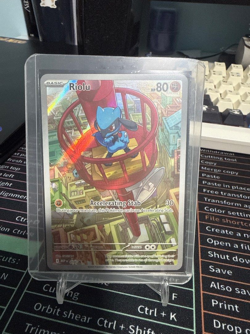 Riolu Pokemon Card - Basic, Hobbies & Toys, Toys & Games on Carousell