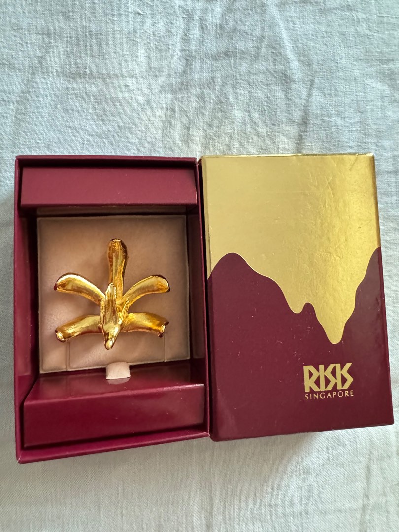 RISIS Singapore Orchid Brooch, Women's Fashion, Jewelry & Organisers ...