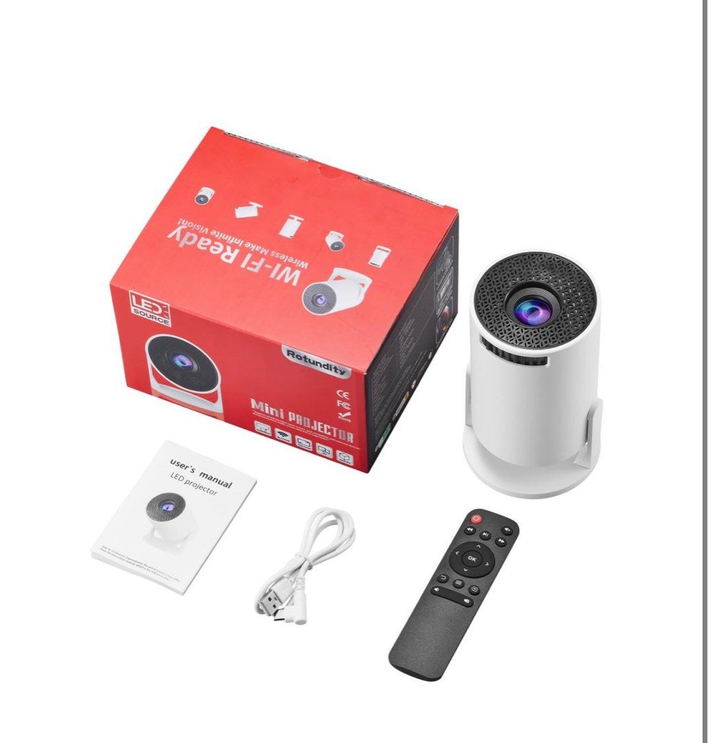 Rotundity Mini Projector - Wi-Fi Ready, TV & Home Appliances, TV ...