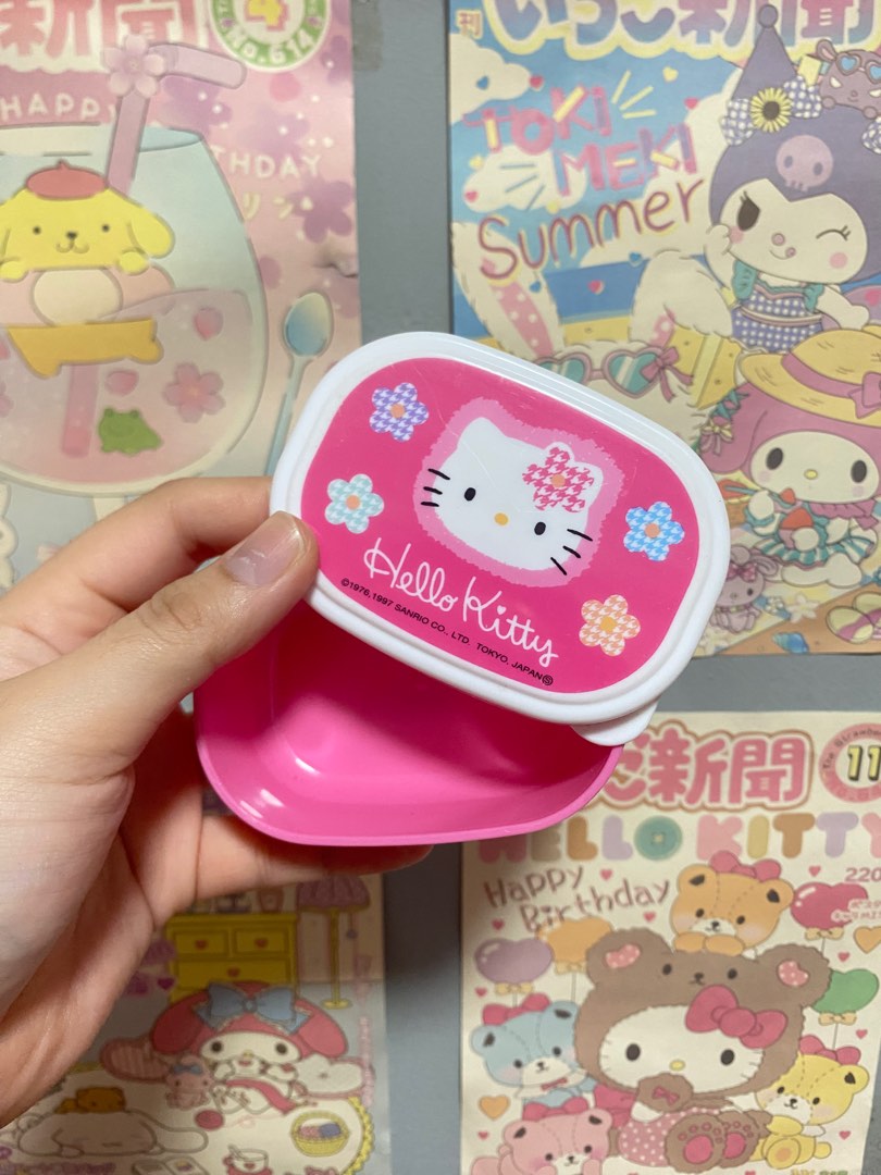 Sanrio Hello Kitty Vintage Food Container Organizer, Furniture & Home ...