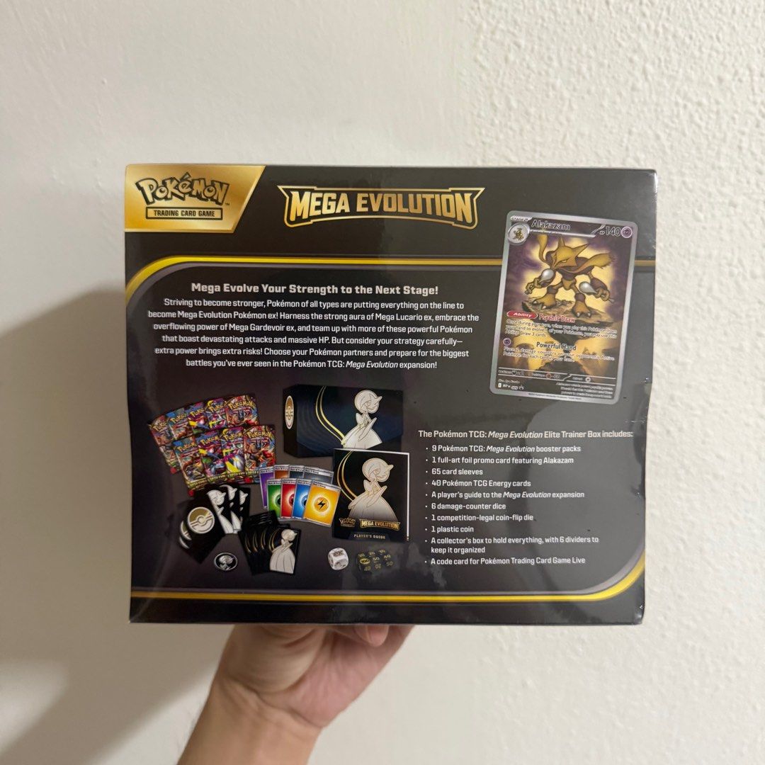 Sealed with shrink Pokemon TCG Mega Evolution Elite Trainer Box ...