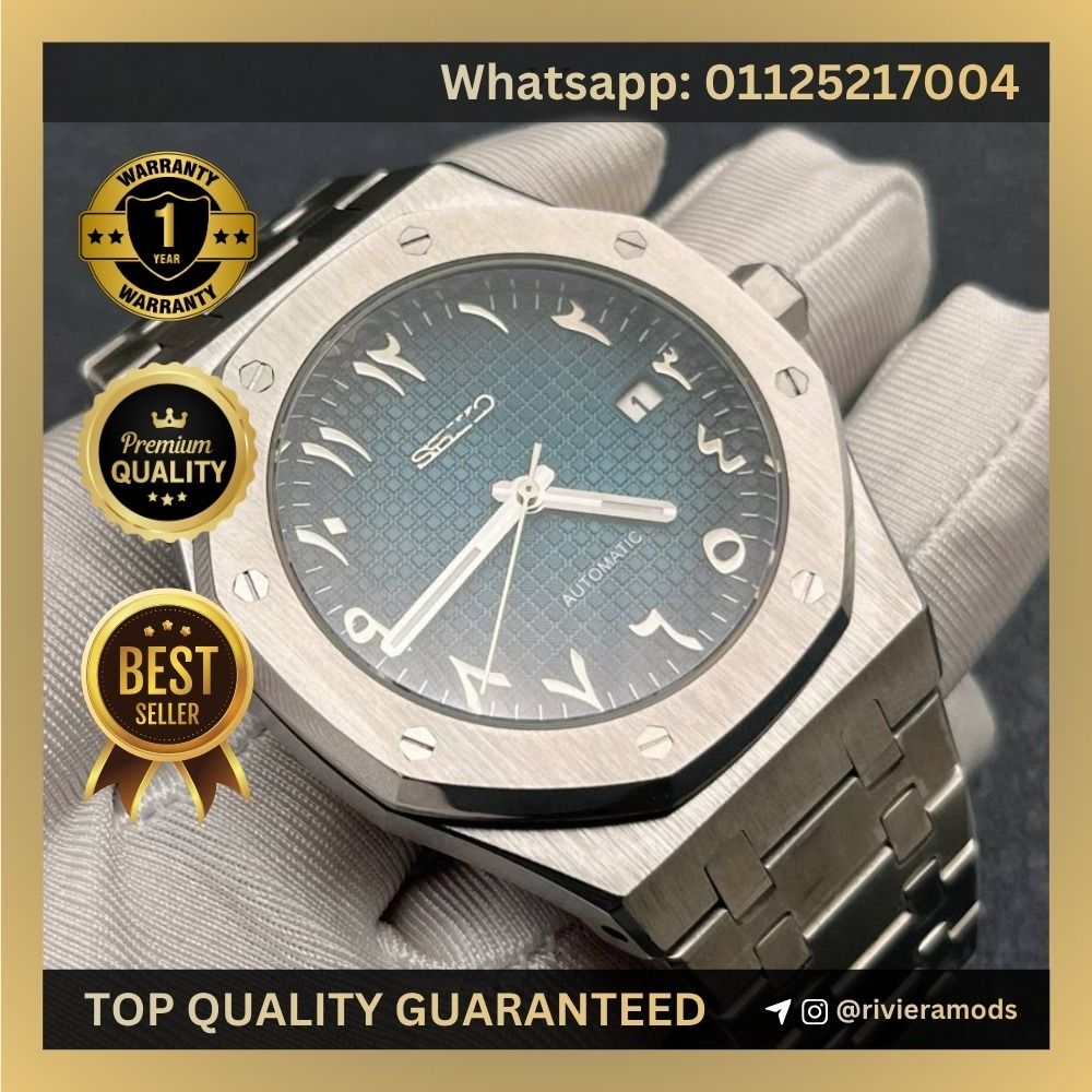 SEIKO ROYAL OAK AUTOMATIC | ARABIC BLUE TAPISSERIE DIAL | NH35 JAPAN ...