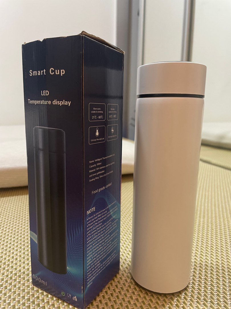 Smart Cup with LED Temperature Display, Furniture & Home Living ...
